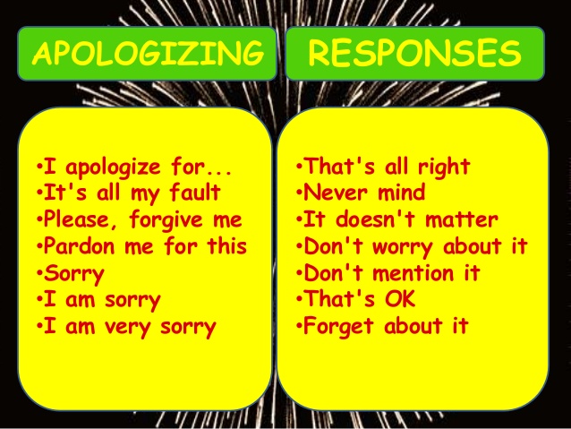 How to Express Accusation, Blame, Confession, Apology, and Promise ...