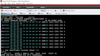 Sabre : How to sell flight segment (Itinerary) in Sabre system