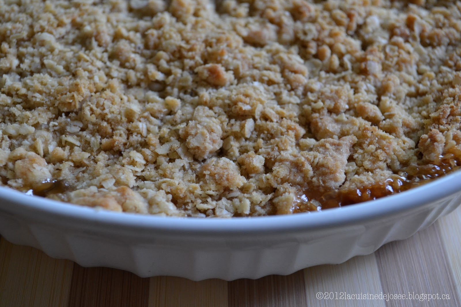 La cuisine de Josée: Croustade aux pommes et à l'érable