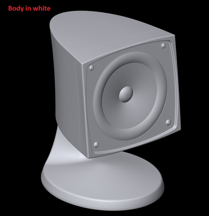 DIGITAL MODELING AND PROTOTYPYING: SPEAKER _USING_ALIAS STUDIO TOOLS