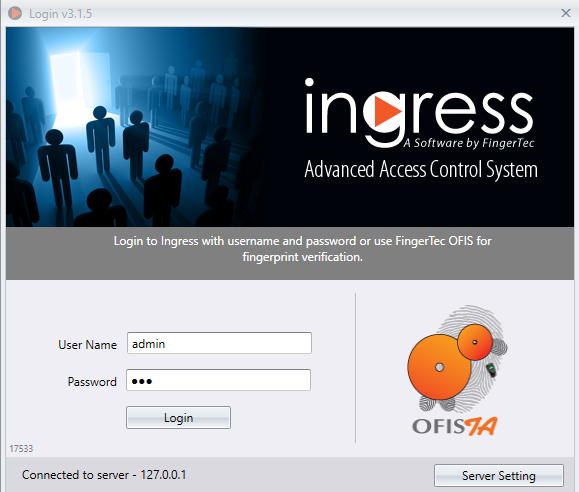 Steps To Setup Ingress Server And Ingress Client | FingerTec Technical Blog