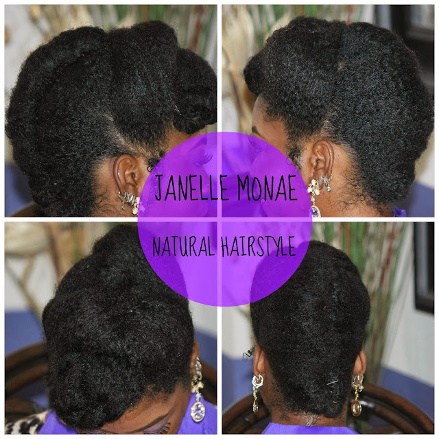 Fall Protective Styling: Janelle Monae Inspired French Roll on Natural ...