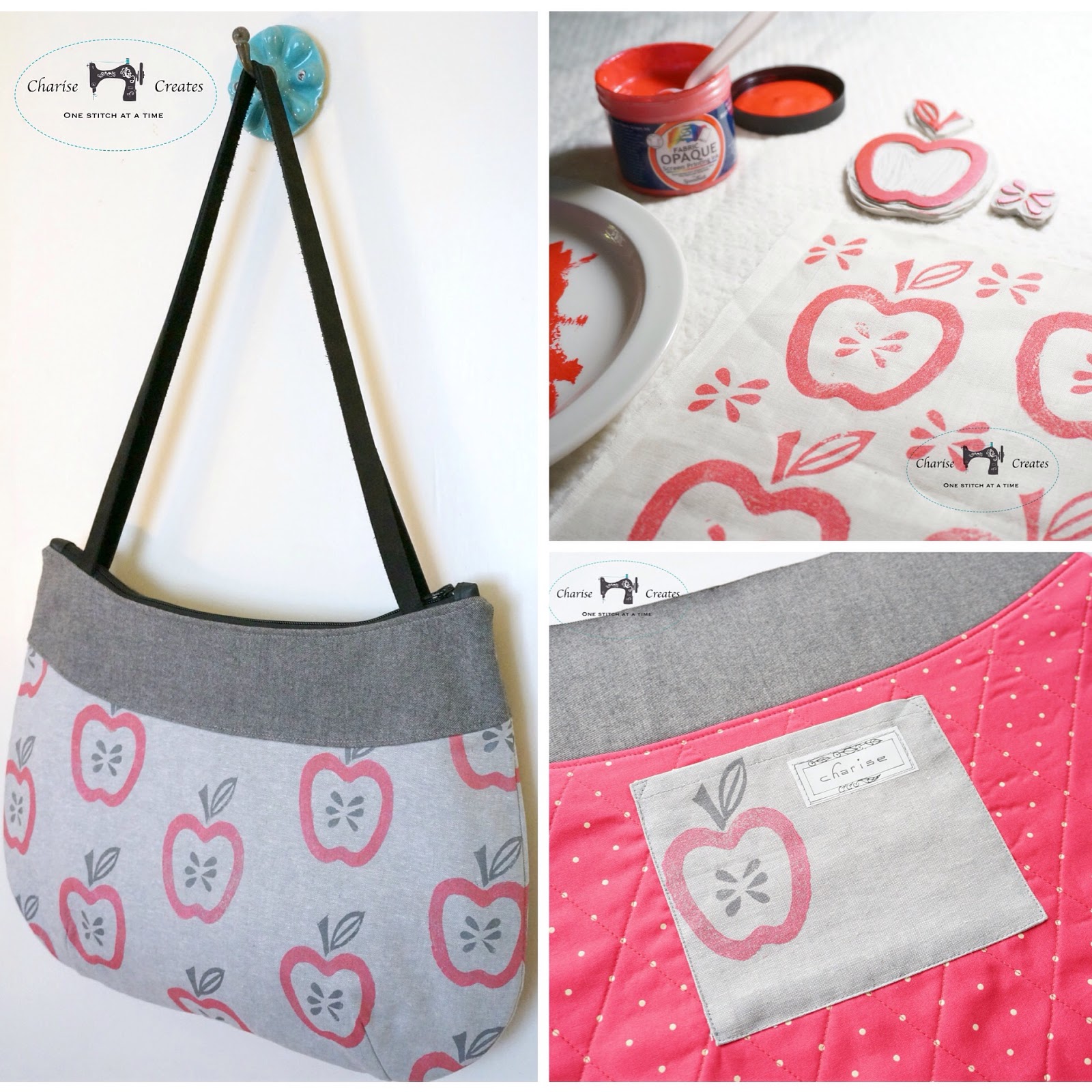 Charise Creates: Super Cute Paper Piecing ~ Apple Wristlet