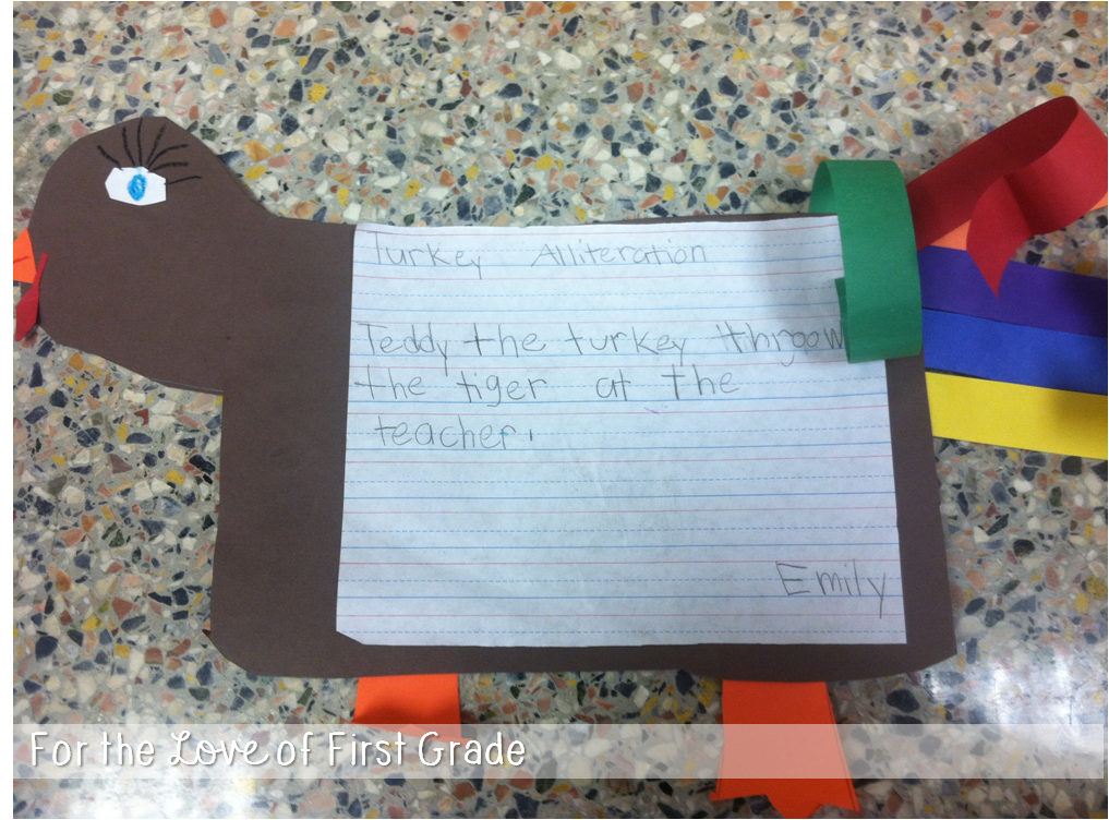 For the Love of First Grade: Turkey Tongue Twisters