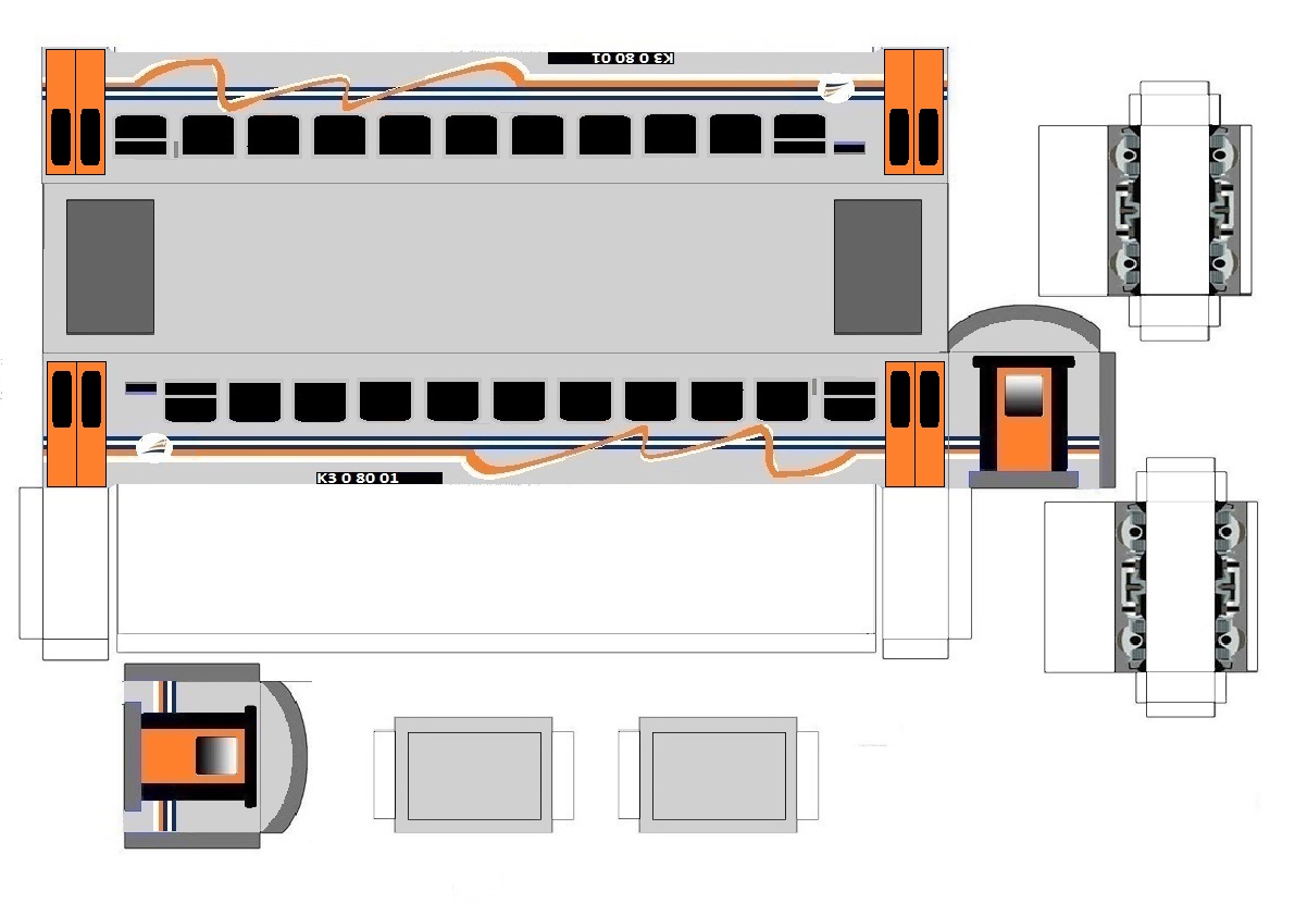 PAPERCRAFT KERETA PENUMPANG DAN BARANG INDONESIA 2016
