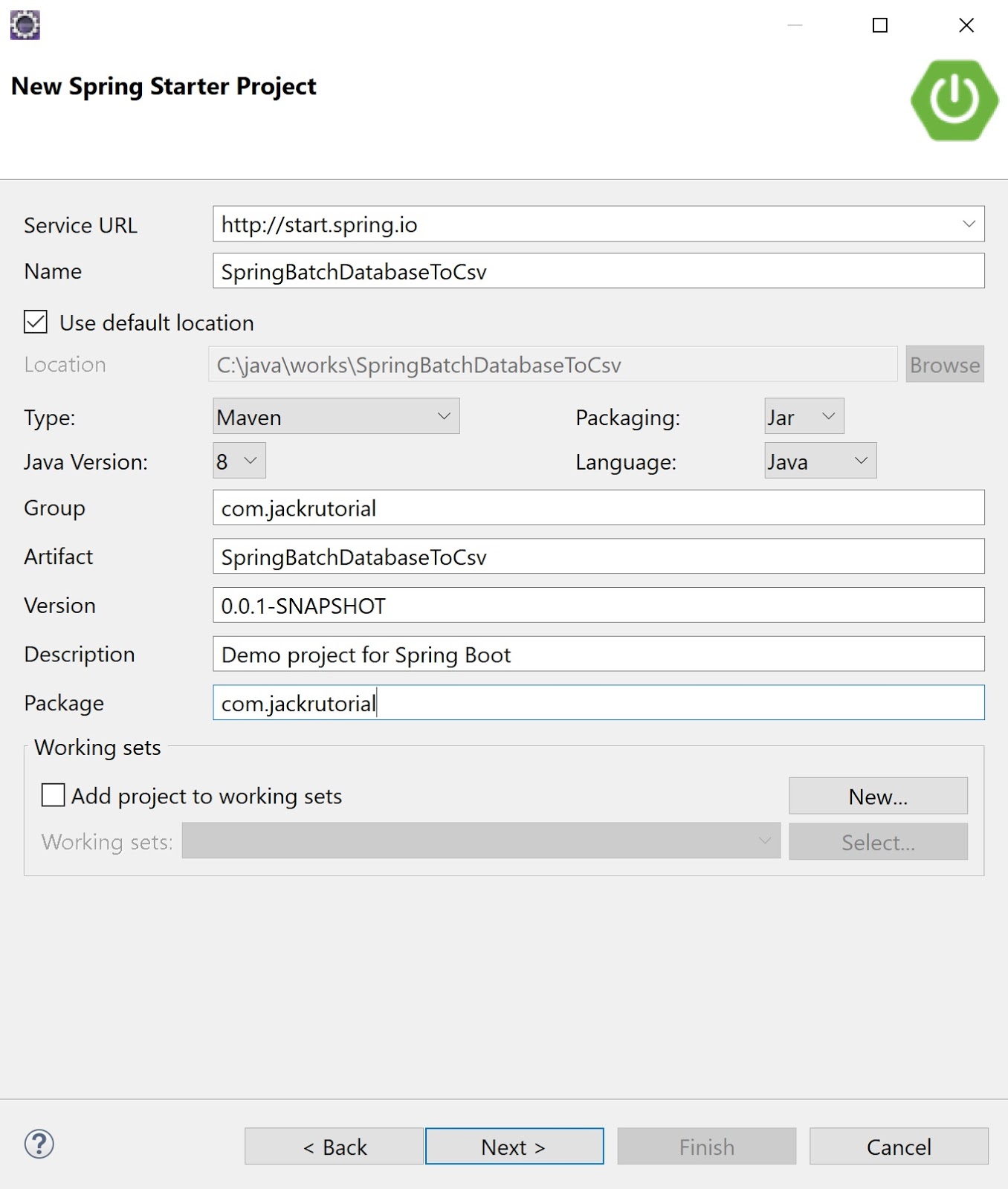 Spring Batch Boot Read From Mysql Database And Write Into A Csv File Tutorial Spring Boot 