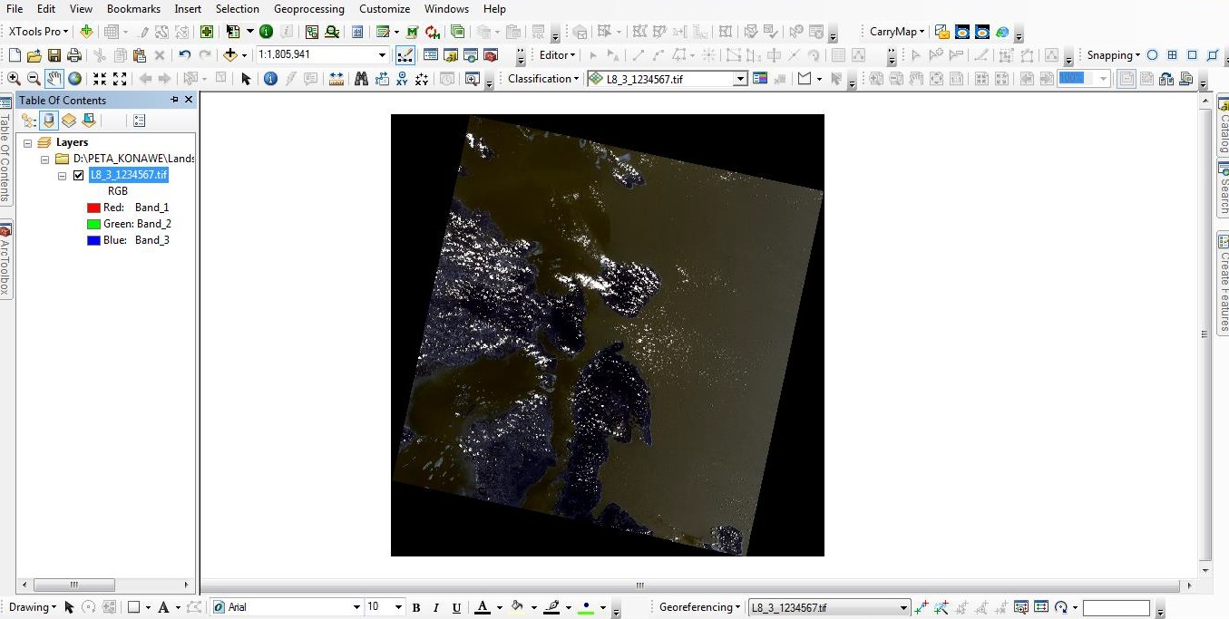 Membuat Komposit Citra Landsat 8 pada Arcgis 10.3 - Belajar Arcgis