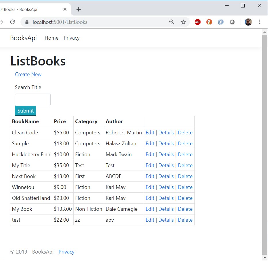 Asp Net Core Razor Pages Crud Operations With Reposit