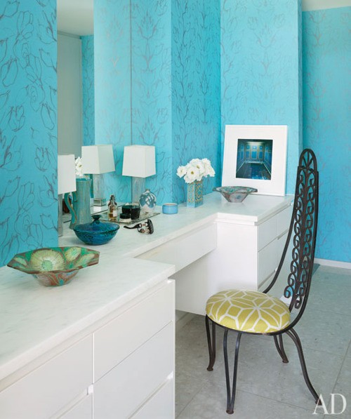 Mor Gunlerim: Turkuaz ile Dekorasyon Fikirleri