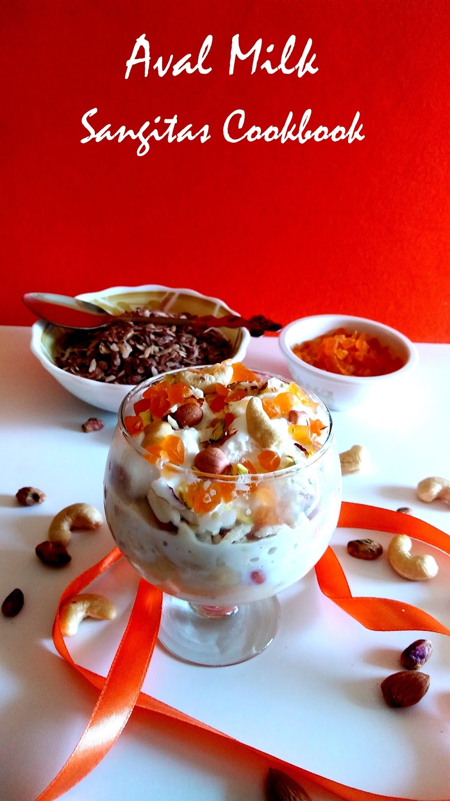 Sangita's Cookbook: Kerala Special Dessert - Aval Milk Recipe