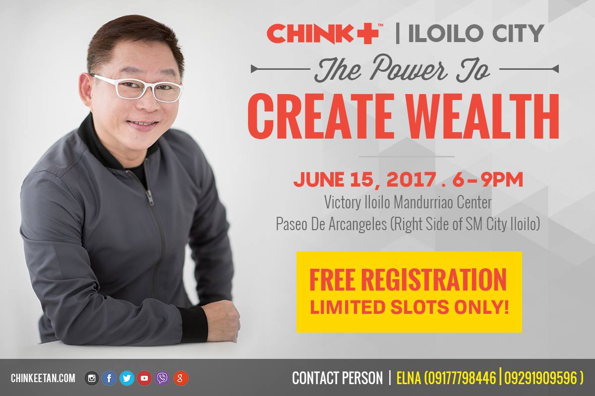 Chinkee Tan shares The Power to Create Wealth at Victory Iloilo