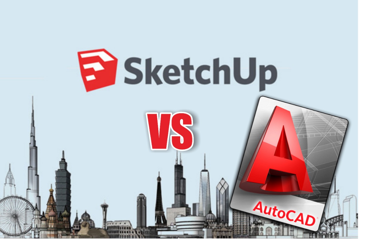Apasih perbedaan sketchup & autoCAD - LKP Ghanesa Samarinda