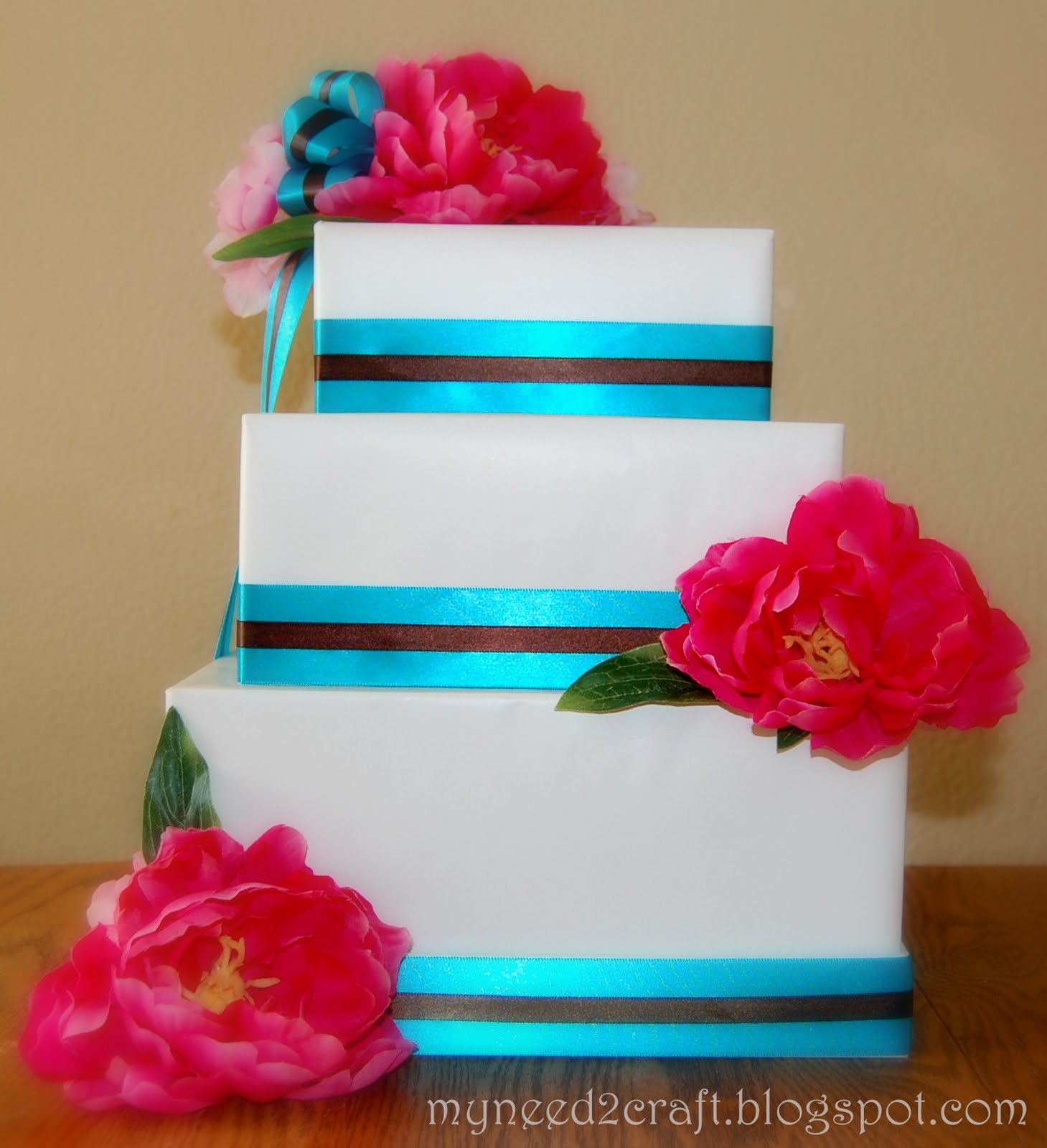 MyNeed2Craft by Terri Deavers: Ryan and Kristine's Wedding Cake Card ...