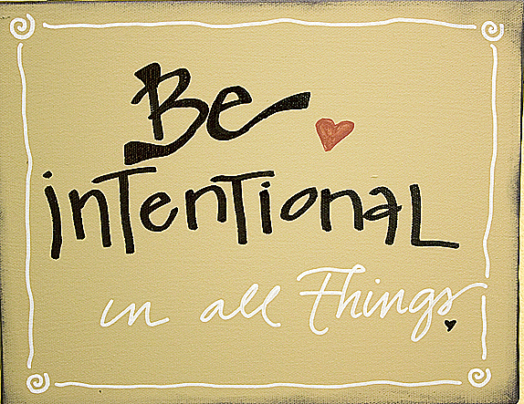 Gitz: Choose Surrender Day 25: Be Intentional