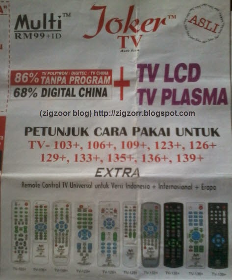 Update Terbaru Kode Remote Multi Joker TV