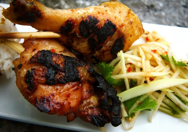 street cuisine: Ping Gai - Laotian Grilled Chicken