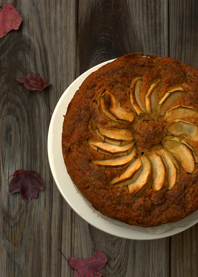 fall apple cake - A Bit Wholesomely