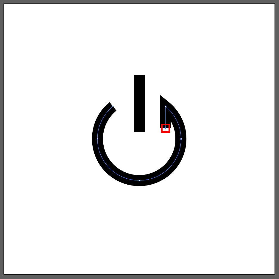 Tutorial Illustrator - Icona power on/off