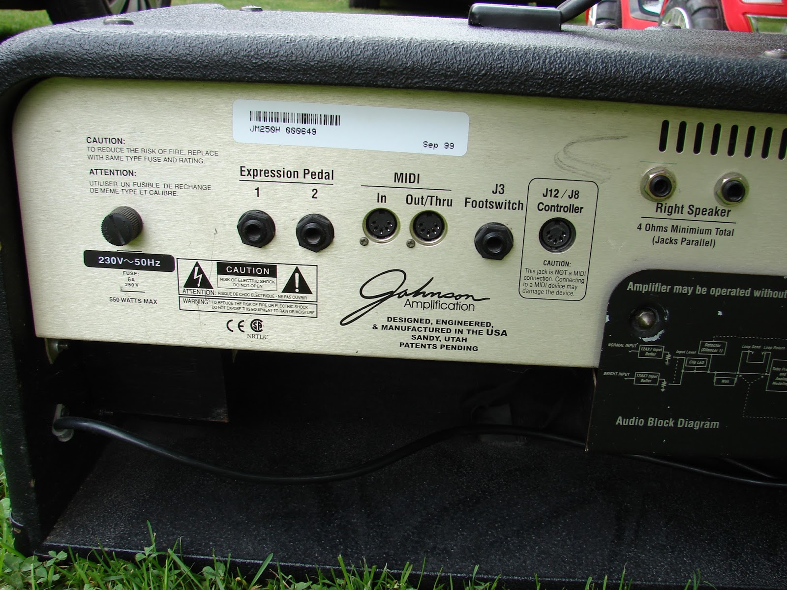 johnson millenium JM150 JM250: Johnson Millennium Stereo 250 Head