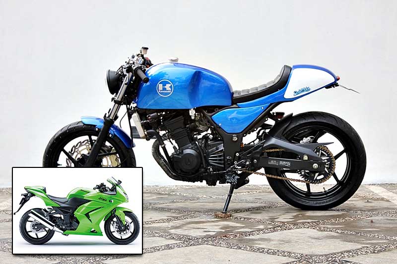 Foto Modifikasi Kawasaki Ninja 250R Cafe Racer 2015
