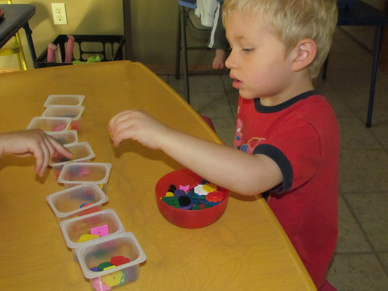 babies, toddlers, and preschoolers, oh my!: sorting and matching