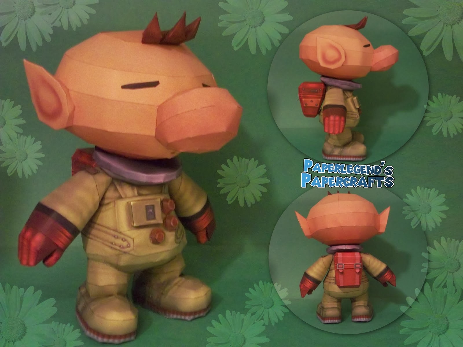 Papercraft Pikmin Captain Olimar - Papercraft4u | Free Papercrafts ...