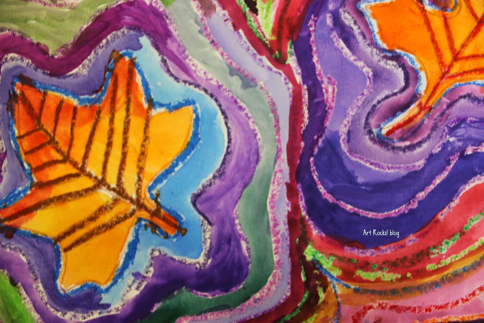Art Rocks!: Grade 3: Leaves and Lines Resist