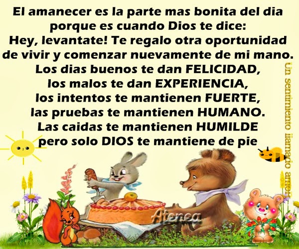 Un sentimiento llamado amoR : AMANECIO!