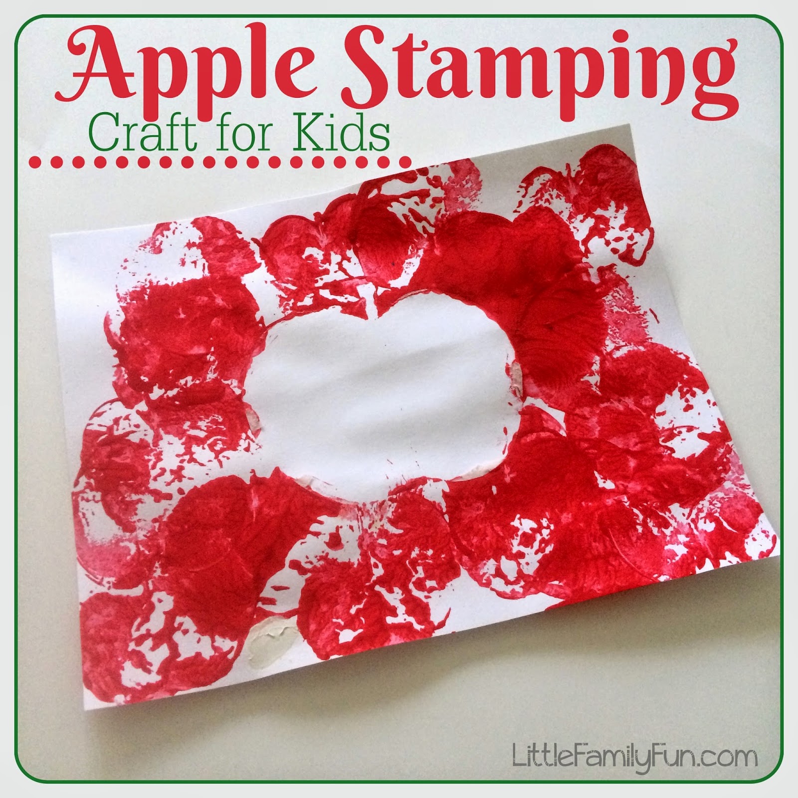 Little Family Fun: Apple Stamp Craft