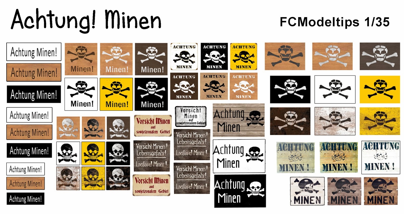 Achtung! minen signs for downloading - Armor - IPMS/USA Forums