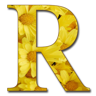 GRANNY ENCHANTED'S BLOG: Free Yellow Floral Alphabet
