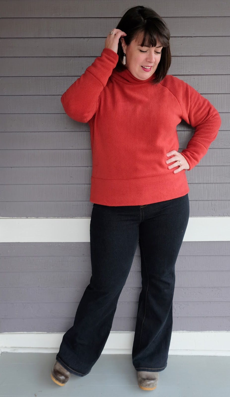 Cookin' & Craftin': Toaster Sweater Week: Rust Fleece #1