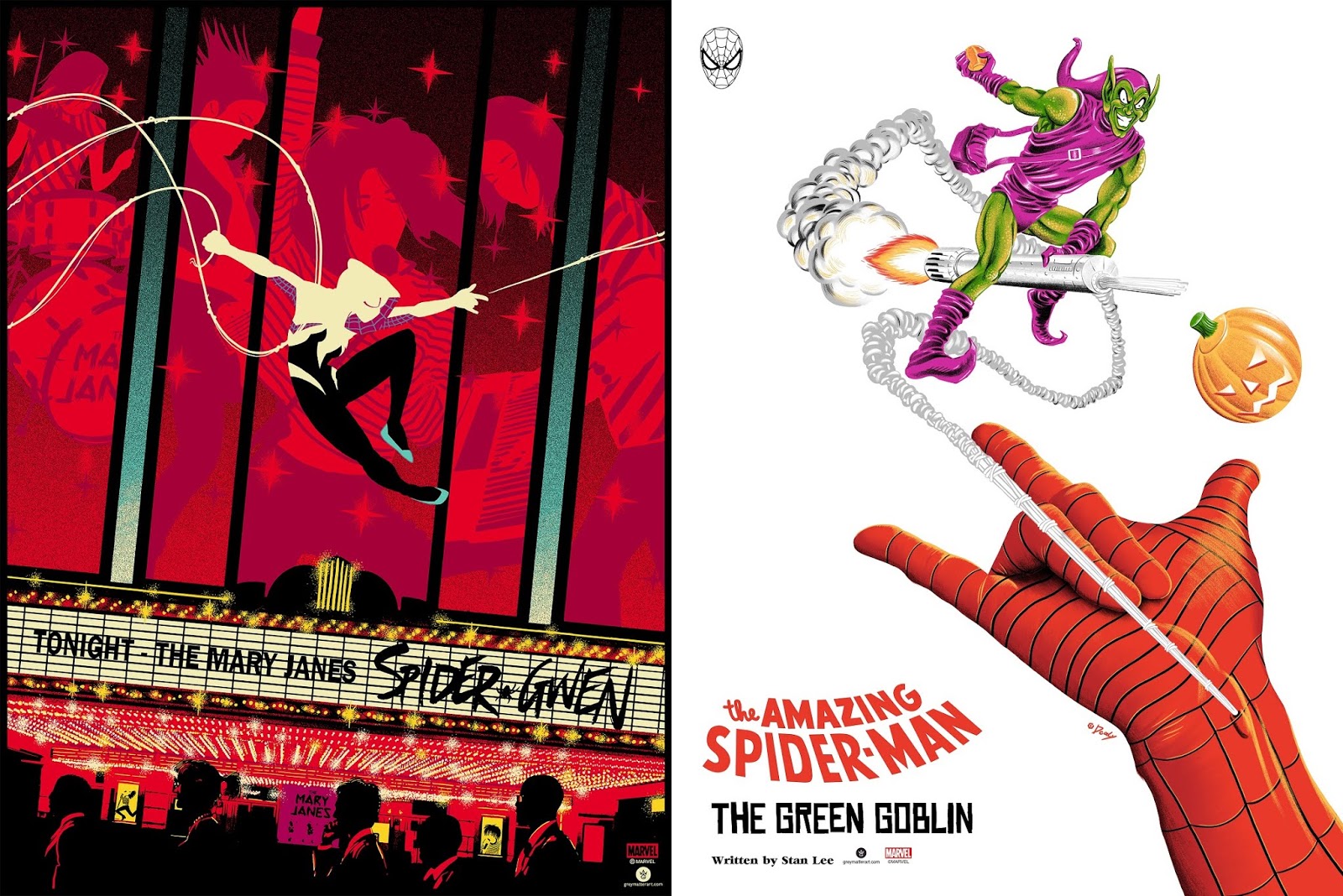 The Blot Says New Grey Matter Art X Marvel Spider Man Screen Prints Spider Gwen By Raid71
