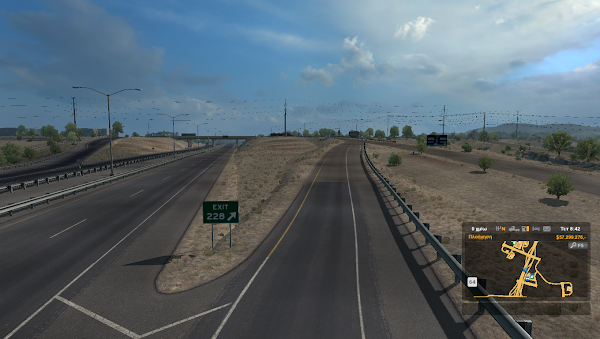 New Mexico - I-25 (exit 228) - Missing yield sign - SCS Software