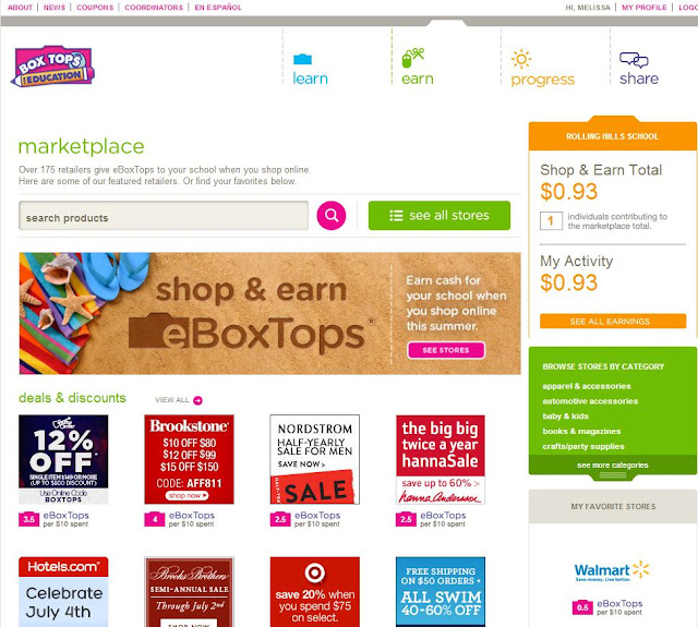 Shop Online and Earn Money for Your School through the Box Tops ...