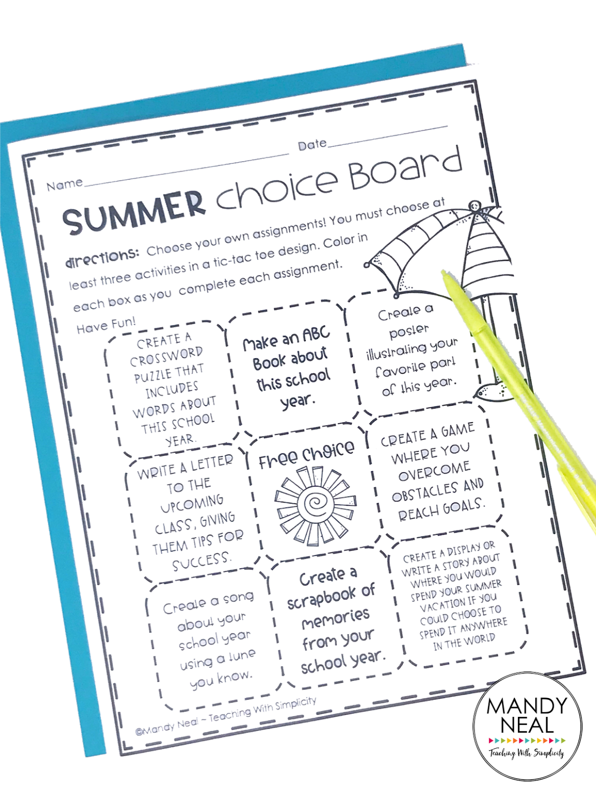 10 End of the Year Ideas | Upper Elementary Snapshots