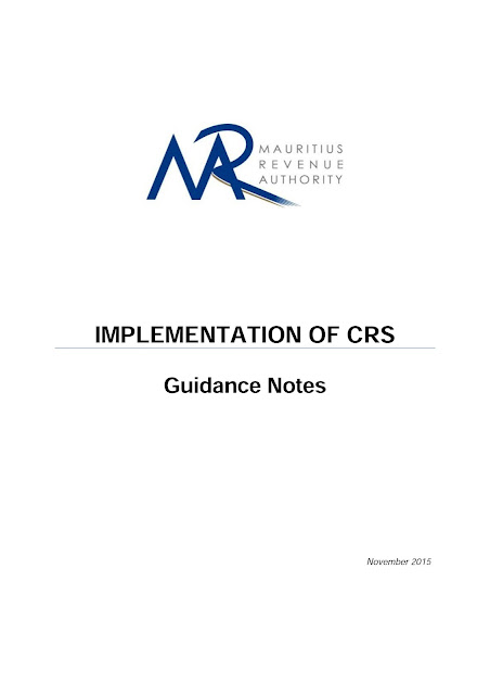 Amar: Common Reporting Standard: MRA Draft CRS Guidance Notes
