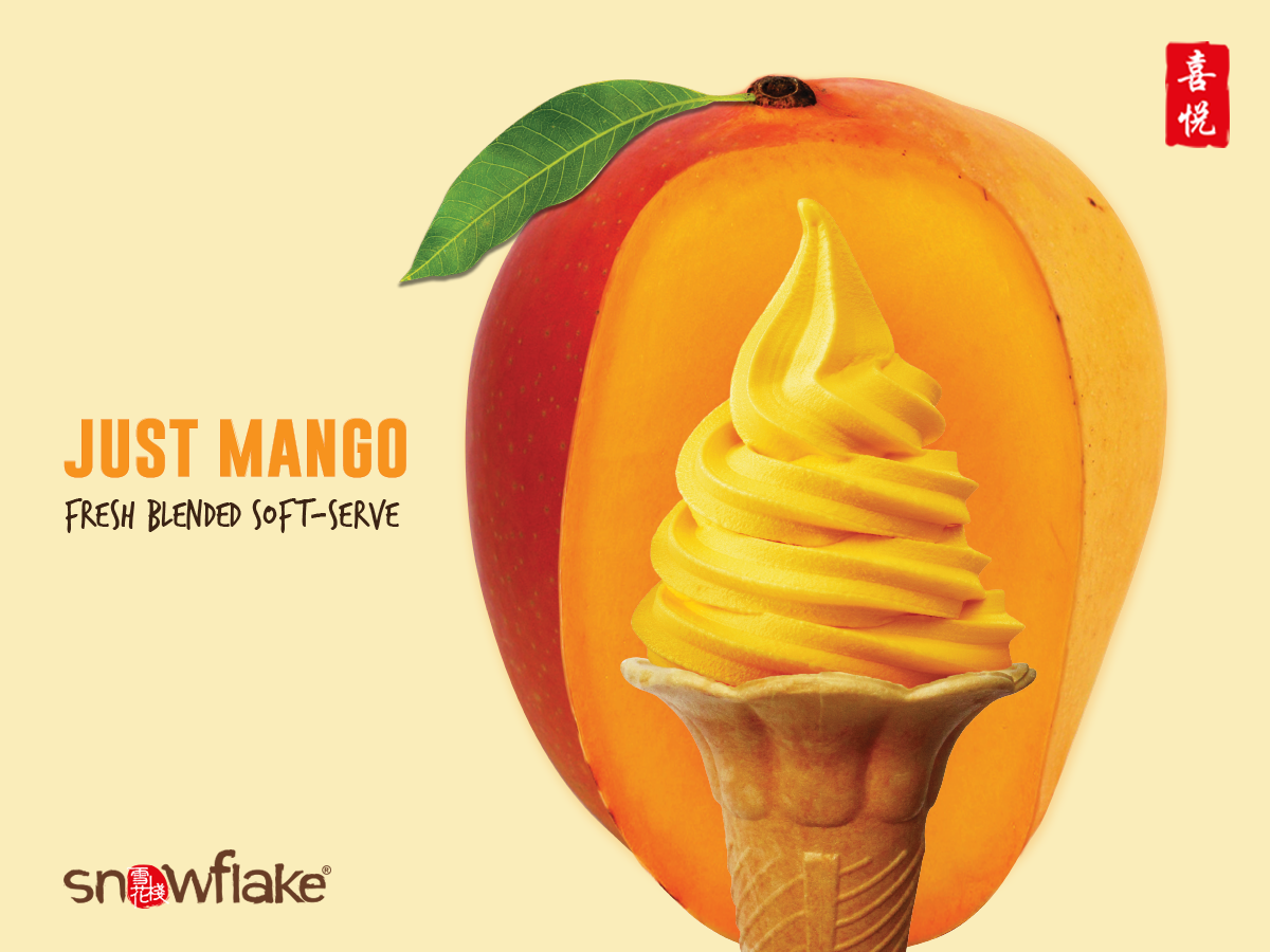 BestLah: SNOWFLAKE - Enjoy Two Mango Soft-Serve For Only 10 Sen (21 Aug)