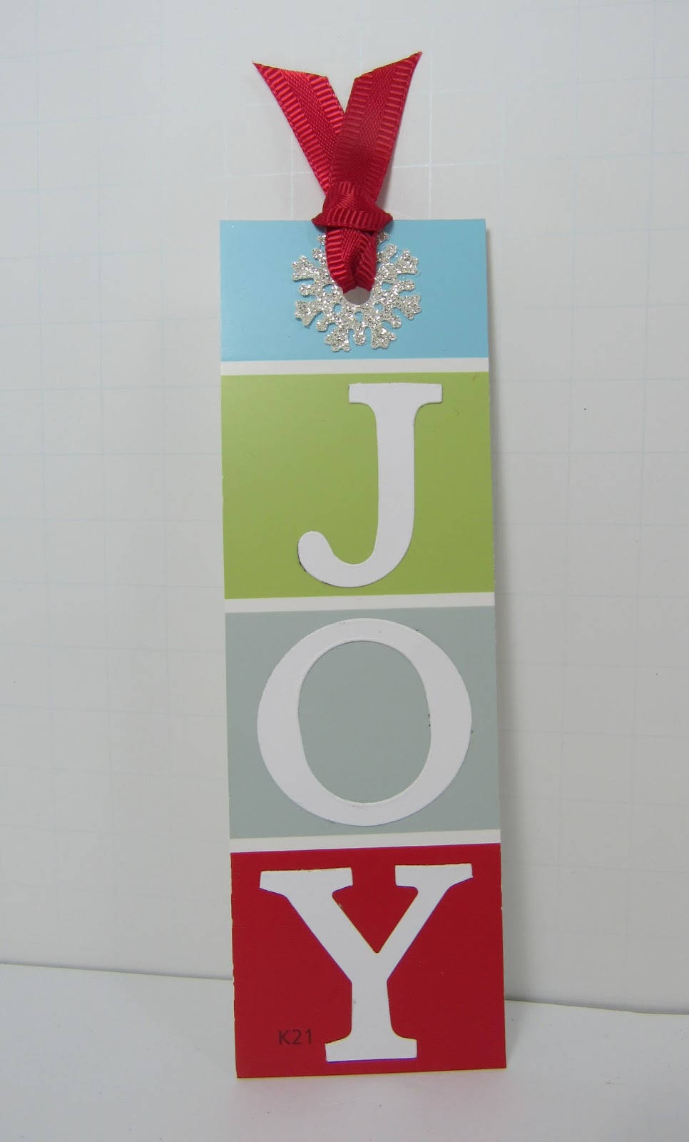Personally Yours: Paint Chip Inspiration #23: JOY Bookmark & Christmas ...