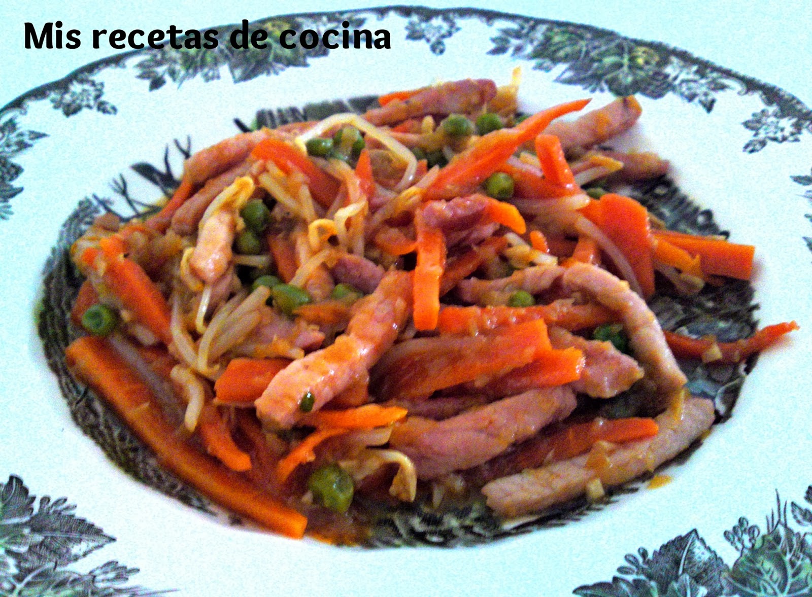 Mis recetas de cocina|FSR: Lomo con verduras salteadas y brotes de soja