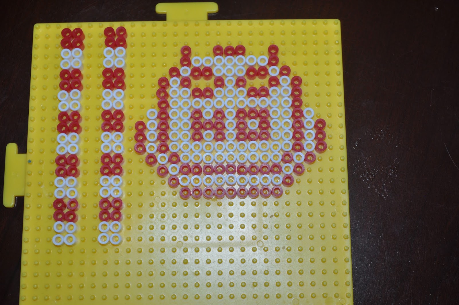 Pixel Perler Project: Perler candy cane multi functional holder ...
