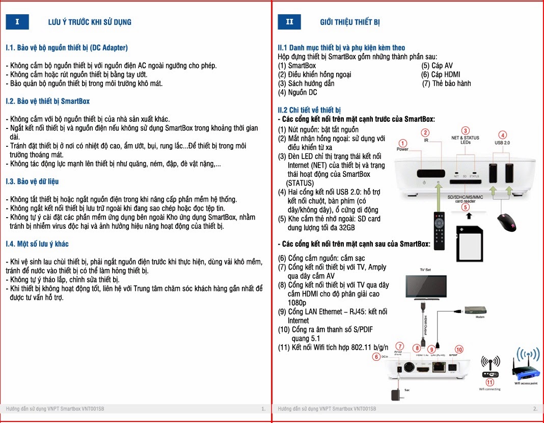 Hướng dẫn sử dụng VNPT Smart Box