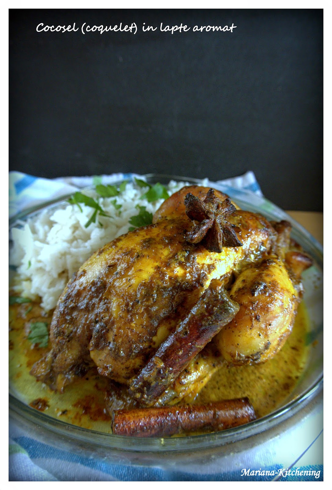 Cocoșel (coquelet) in lapte aromat