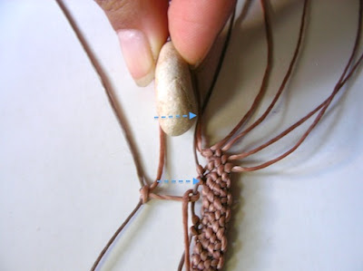 Ecocrafta Macrame : Macrame wrapping: Extended pattern