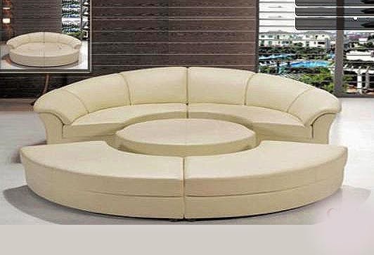 Round sofas designs: unique living room furniture design