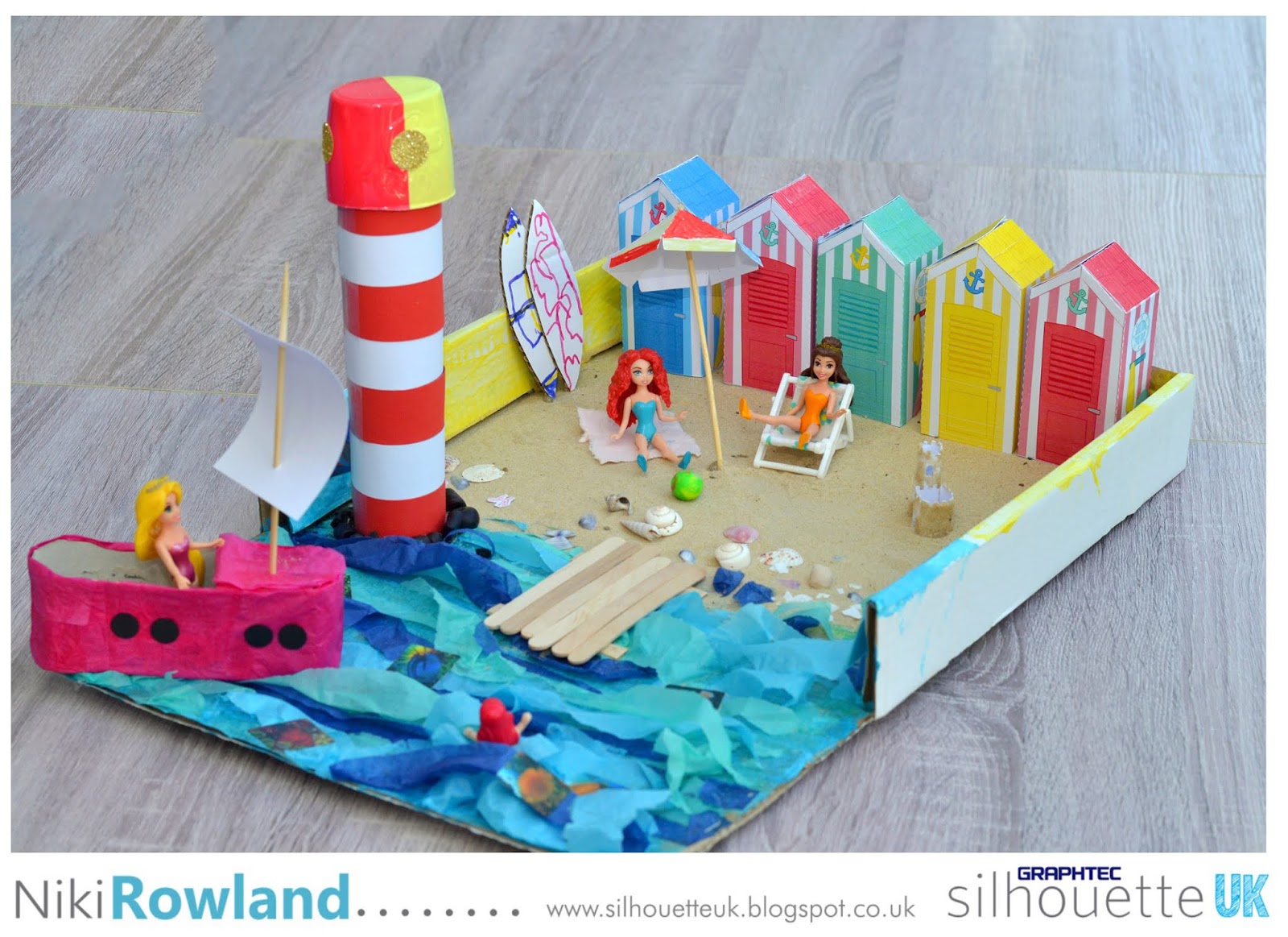 School Beach Project | Silhouette UK Design Team | being scrappy