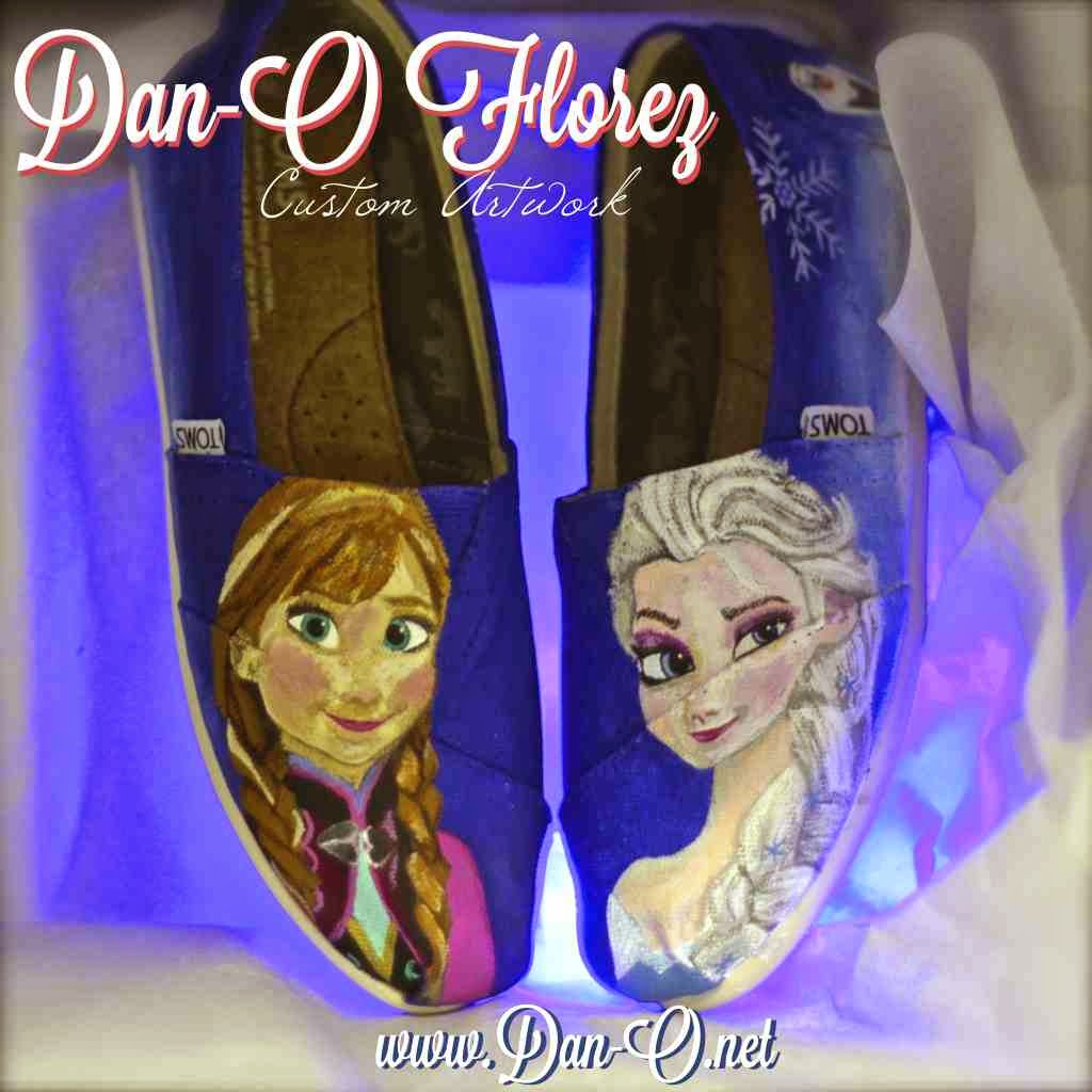 Dan-O Florez: Disney's Frozen Custom Painted TOMS
