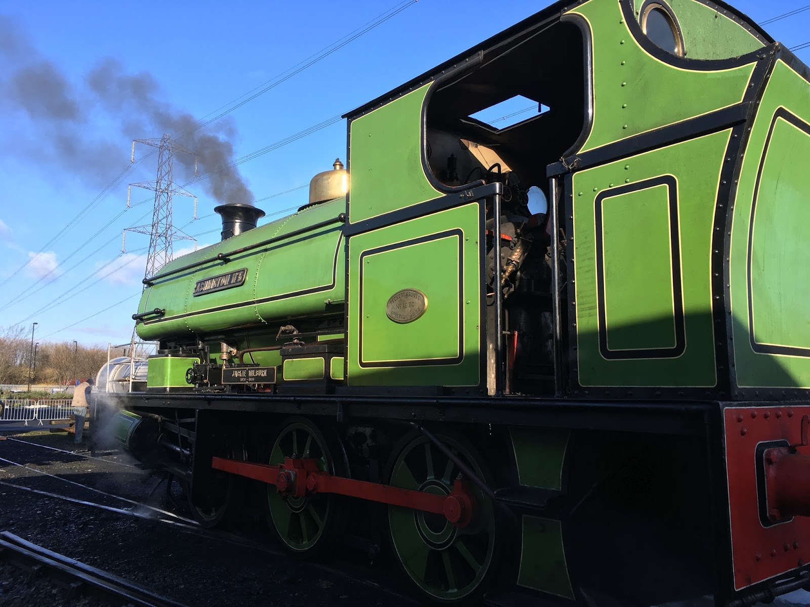 North Tyneside Steam Railway: Ashington No.5 on Steam Test