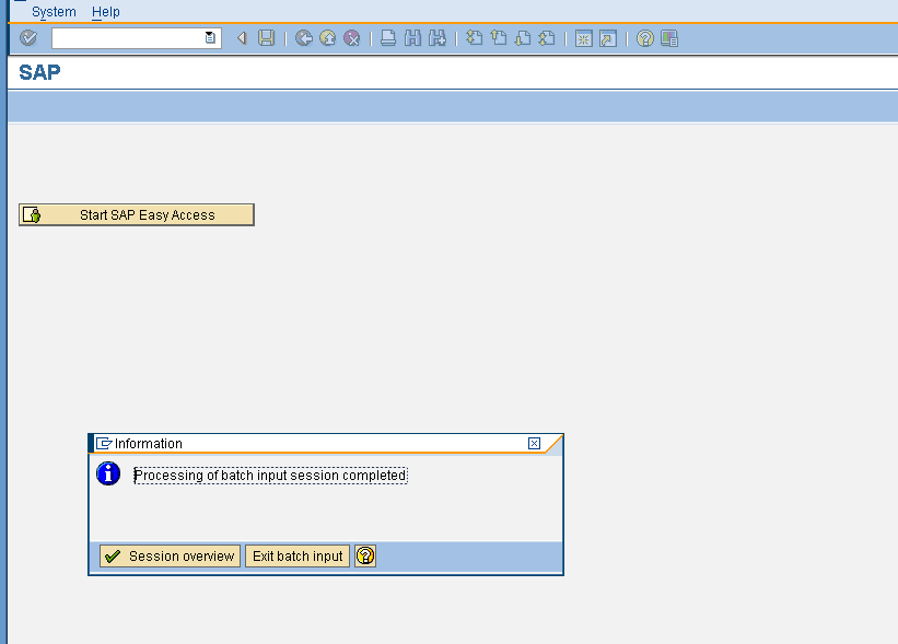 Uploading the Master records(MM01) to SAP System using Batch Input ...