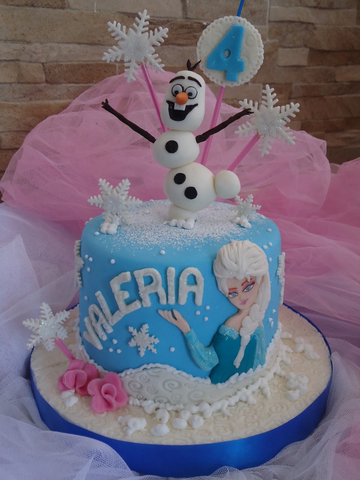 Pasteles Isabella: TARTA DE FROZEN PARA VALERIA